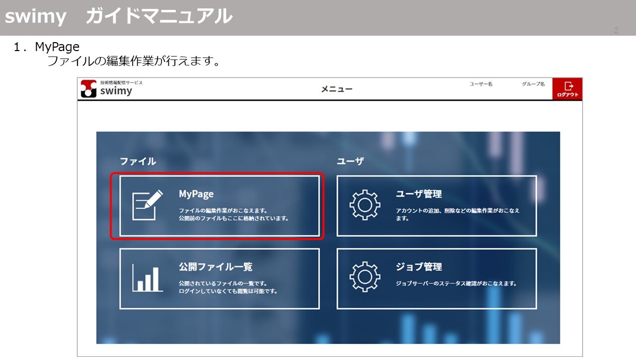 swimyマニュアル_MyPage